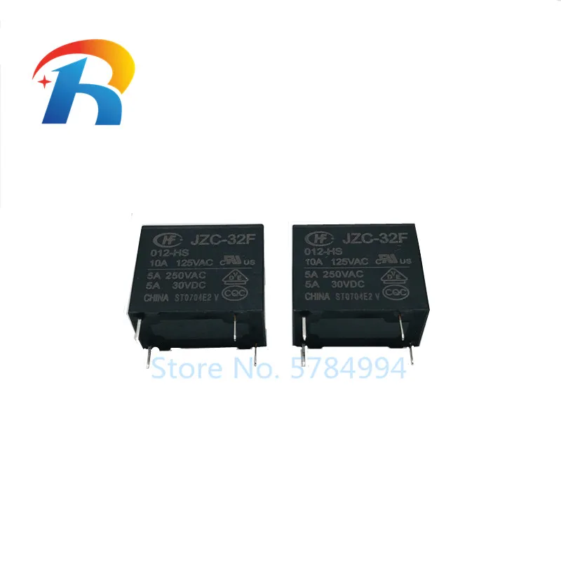 Relé Hongfa HF32F-12V-HS 4PIN um conjunto de normalmente aberto 5A250VAC JZC-32F-012-HS3 HF32F ...