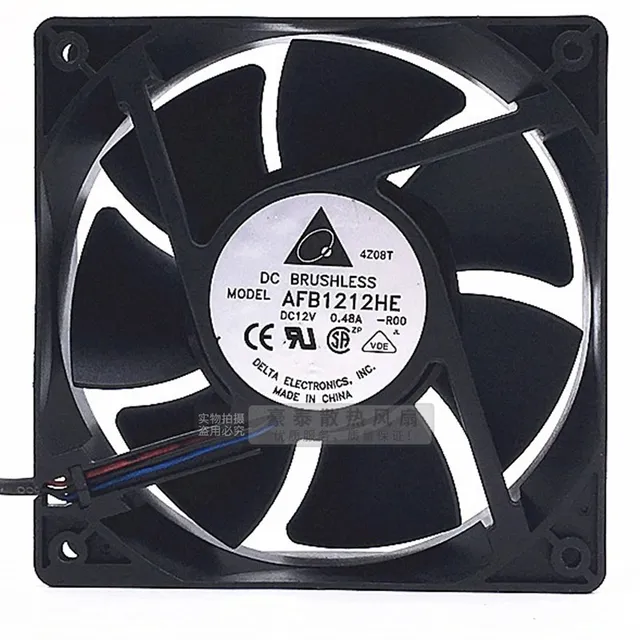 Original 12CM 12038 chassis cabinet cooling fan 12V 0.48A AFB1212HE - laptop-motherboards.com