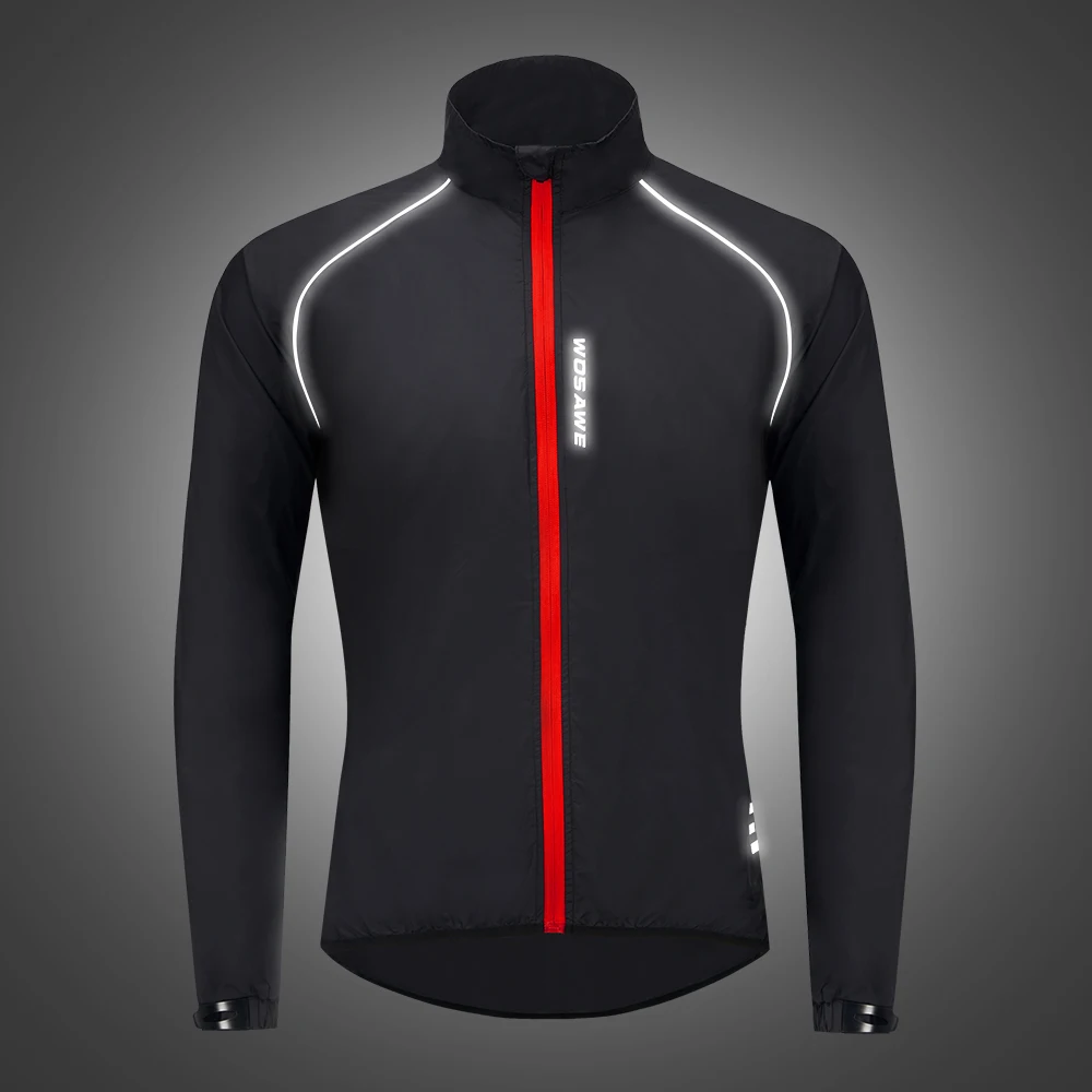 WOSAWE Men's Windproof Running Jacket Water Repellent Lightweight ...