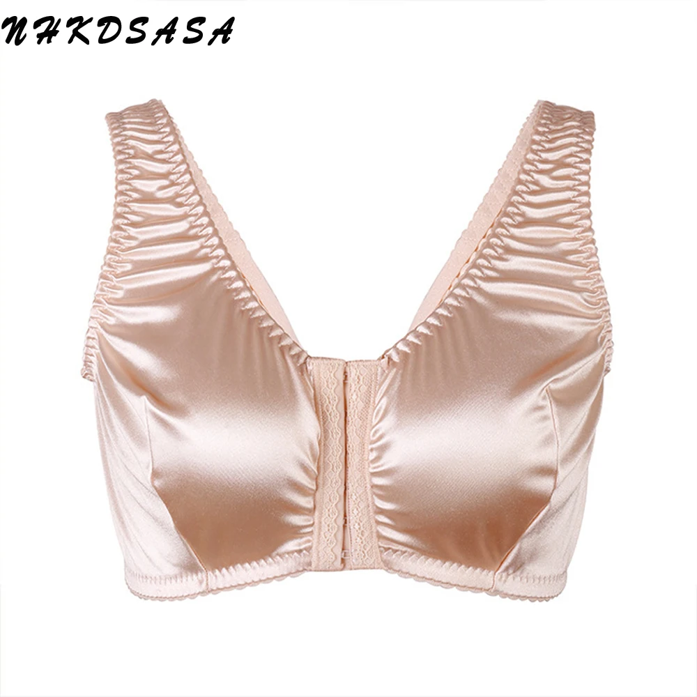 Women Full Coverage Bra Plus Size Comfort And Support Satin Bra ...