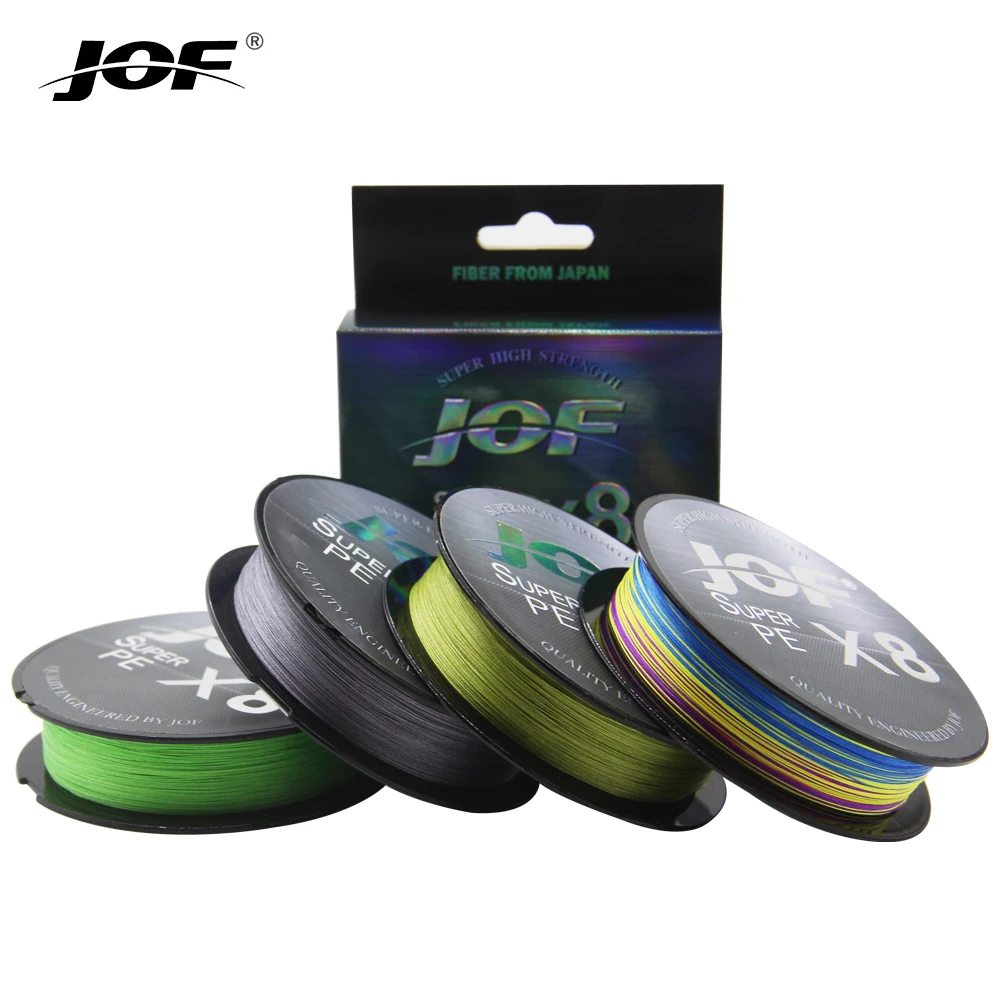 Jof – Ligne De Pêche Tressée Super Forte, 8 Brins, 300m 150m 0.14mm À 0 ...