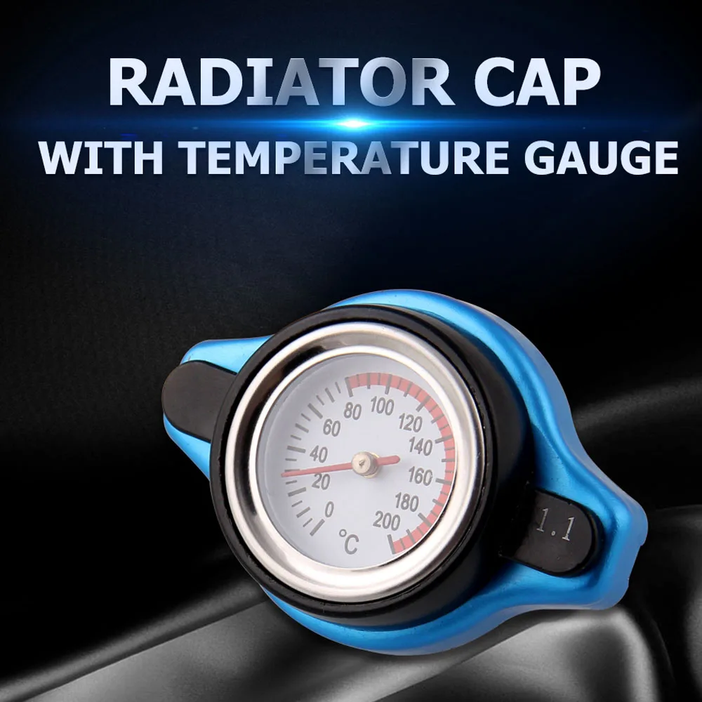 Car-Motorcycle-Radiator-Cap-Temperature-Meter-Thermostatic-Gauge-Water ...