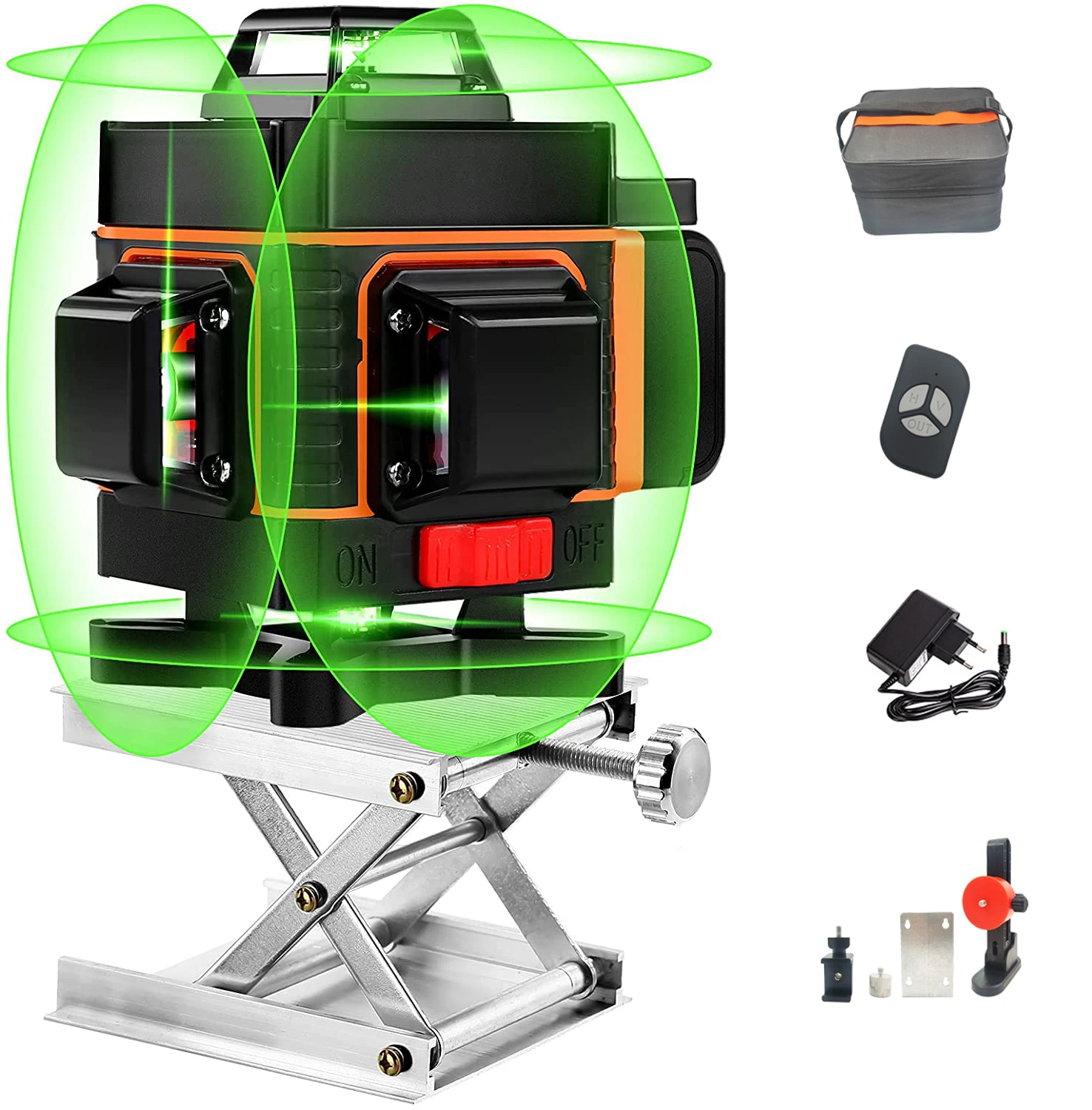 12 Lines 3D Green Laser Level 4D 16 Lines Laser Level Horizontal And ...