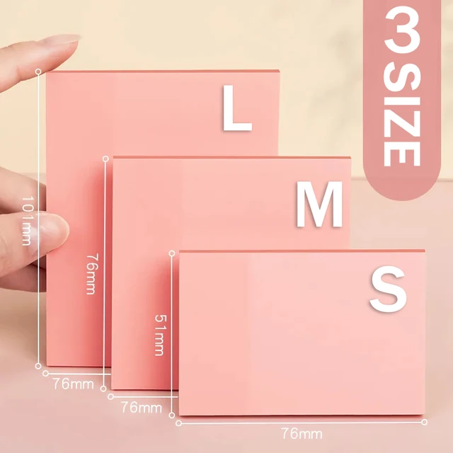 Waterproof Transparent Sticky Note Pads | Self-Adhesive Memo Paper for ...