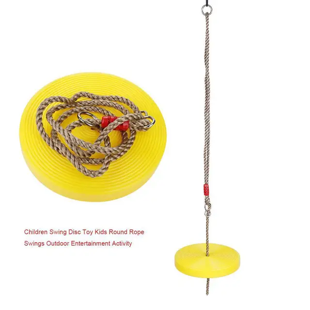 Estink Children Swing Disc Toy Seat Kids Swing Round Rope