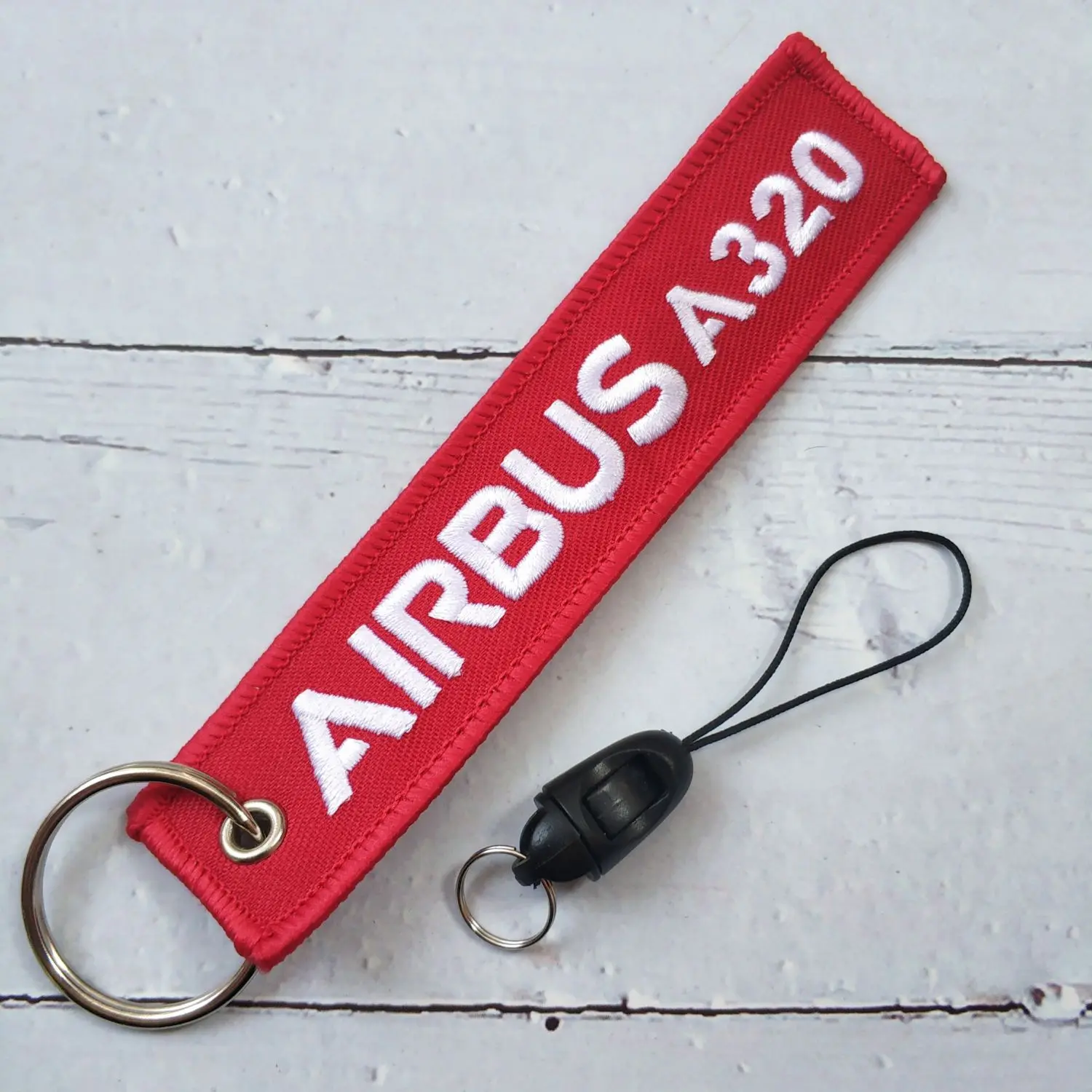 Red-Embroidery-Airbus-A320-Phone-Strap-for-iPhone-Wrist-Strap-Lanyard ...