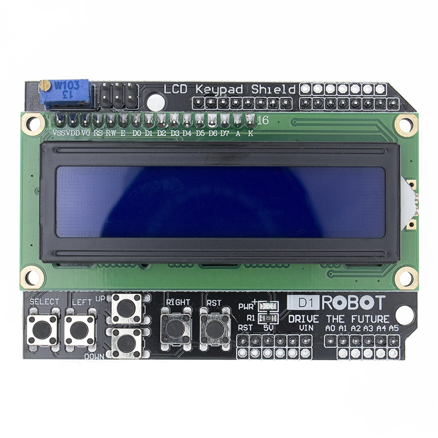 Lcd Keypad Shield Lcd1602 Lcd 1602 Module Display Blue Screen For Arduino - Lcd Modules - AliExpress