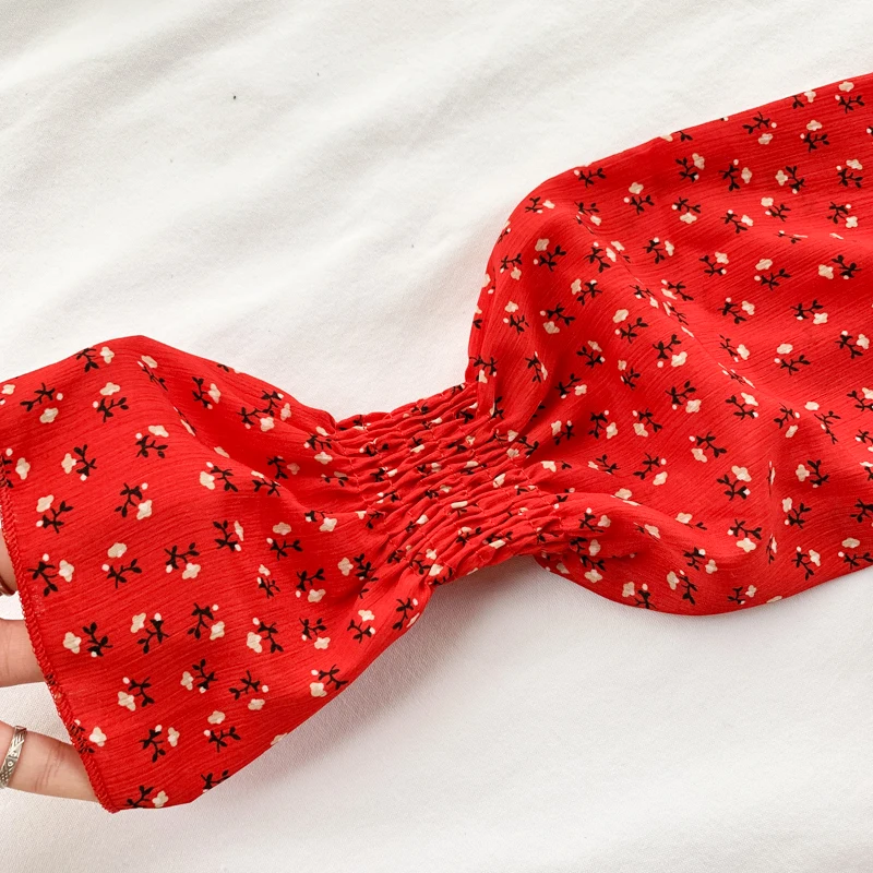 MUMUZI короткий дизайн пупка шифоновая рубашка дизайн квадратный ...