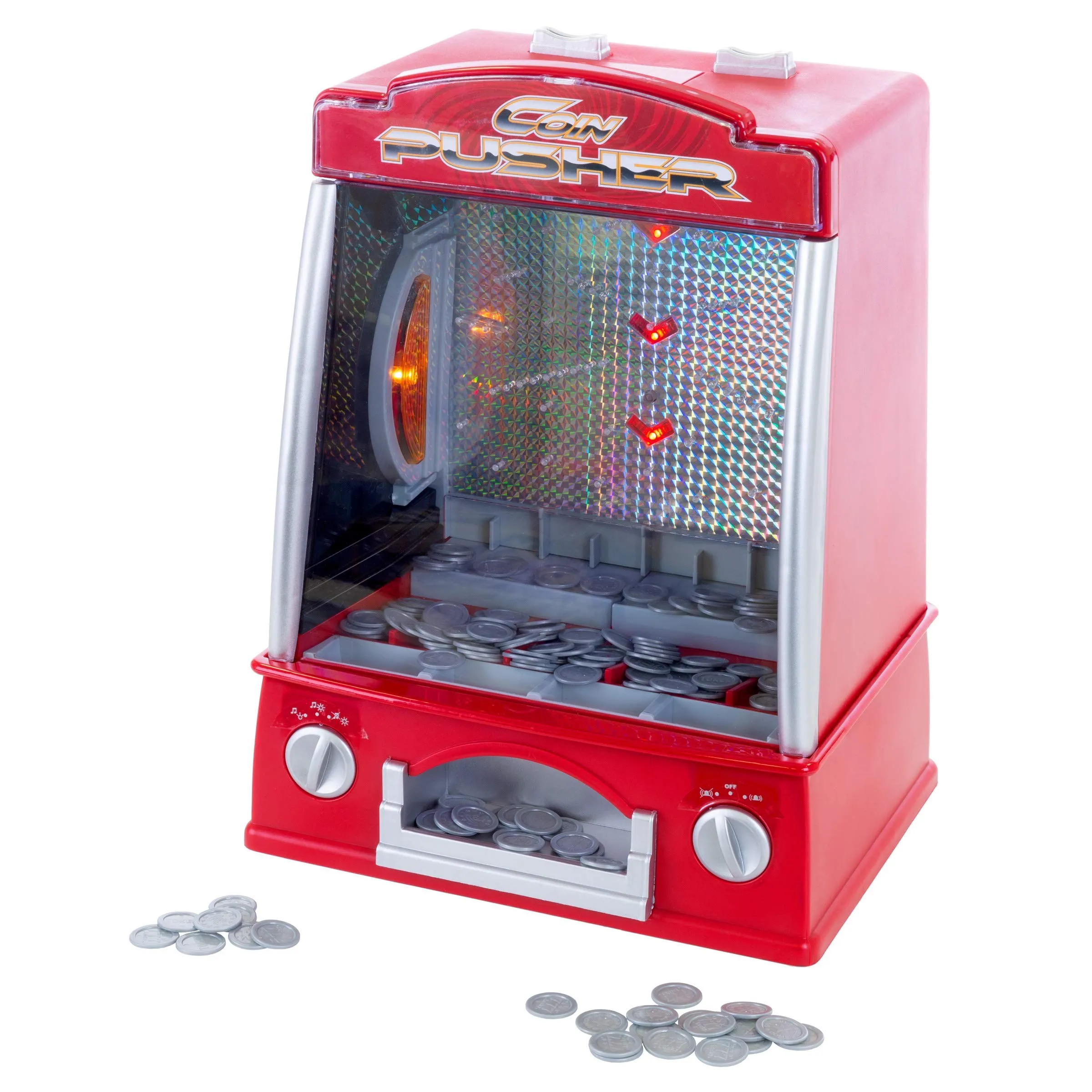 Jogo-de-arcade-em-miniatura-do-empurrador-da-moeda-r-plica-cl-ssico ...