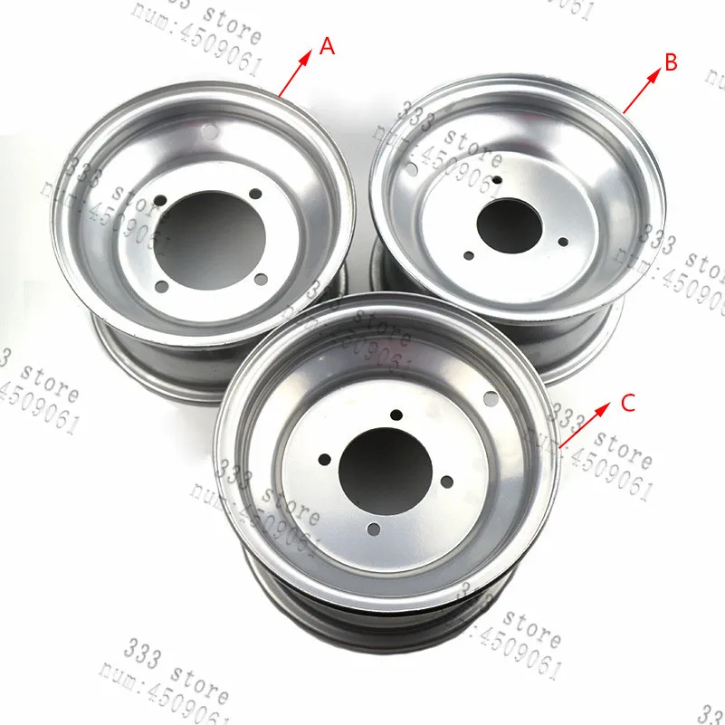 8 Inch 4/3 Hole Wheels Vacuum Wheel Rims 150cc-250cc For The Bull Atv ...