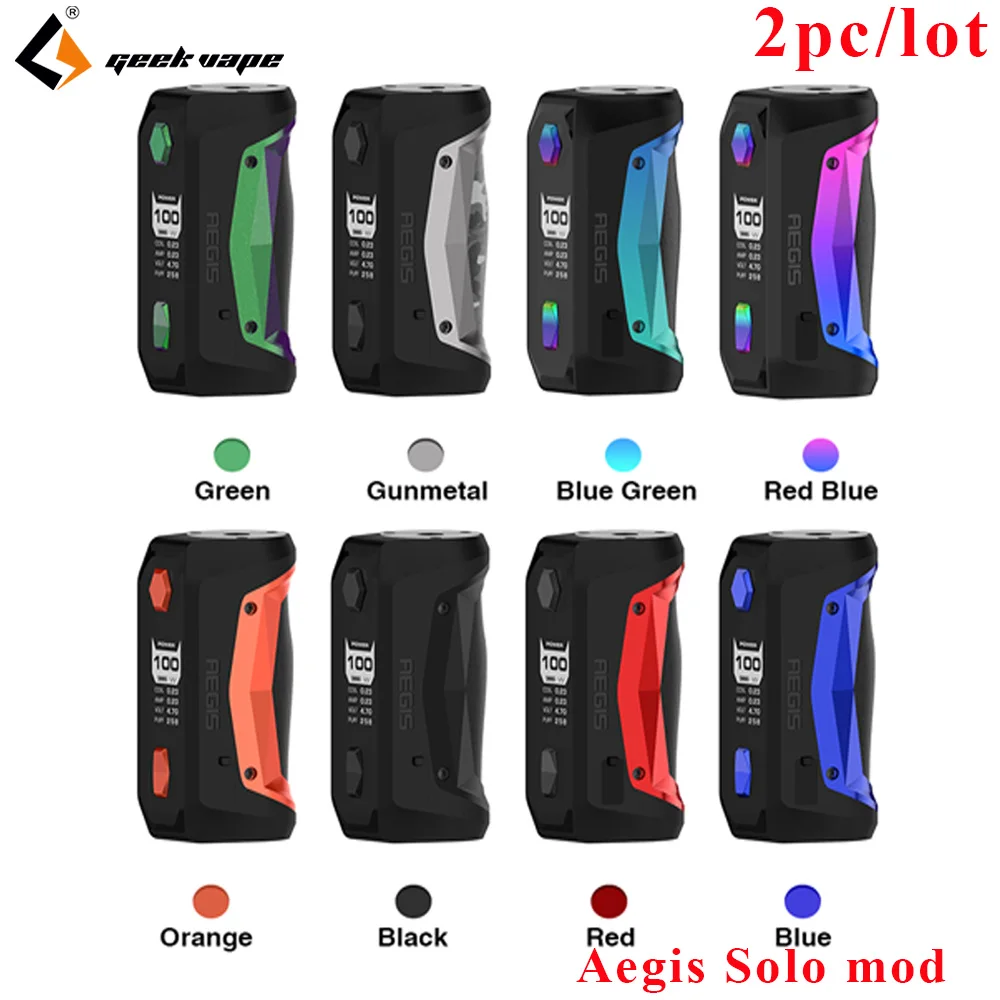 Vape Mod GeekVape Aegis Solo mod 100W Vape Electronic Cigarette box Mod ...