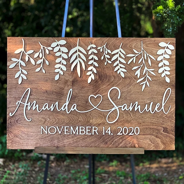Personalized Directional Wedding Signs