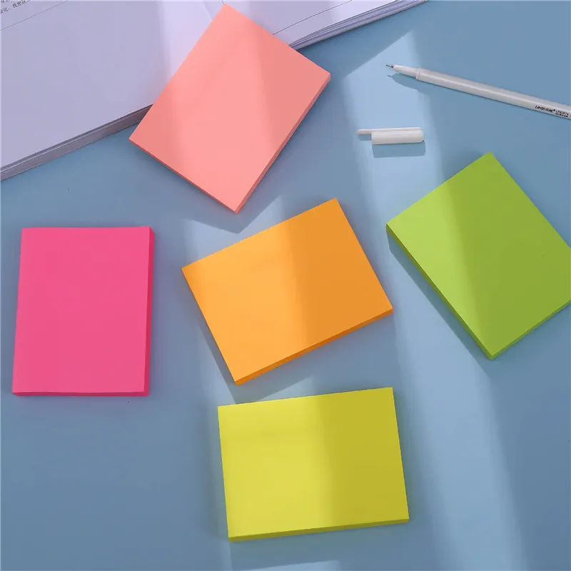 100-Sheets-76-101mm-Size-Color-Paper-Memo-Pad-Sticky-Notes-Bookmark ...