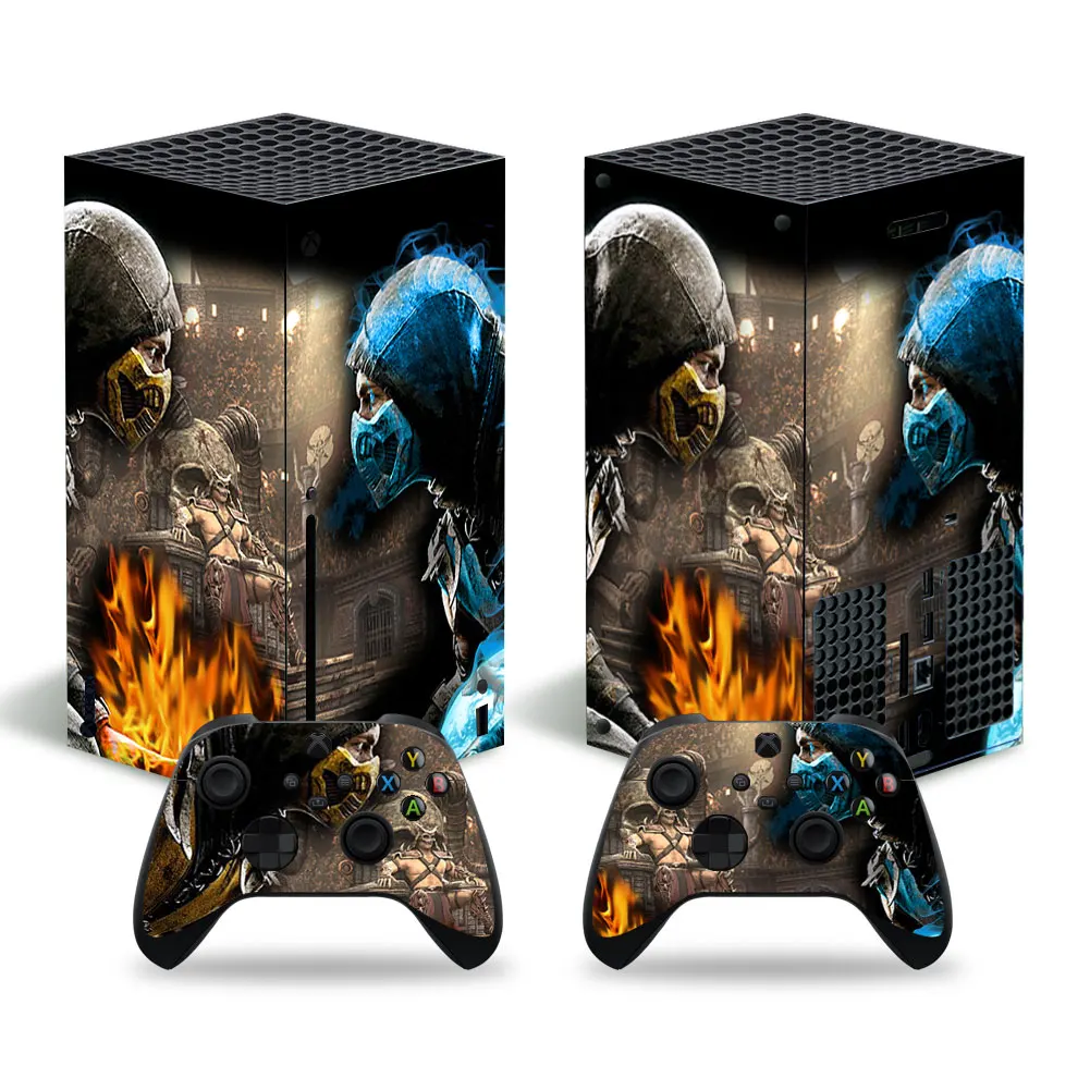 SérieX-4676 - Autocollant en vinyle PVC pour console Xbox Series X, 2 thorac, Duel Game Skin ...