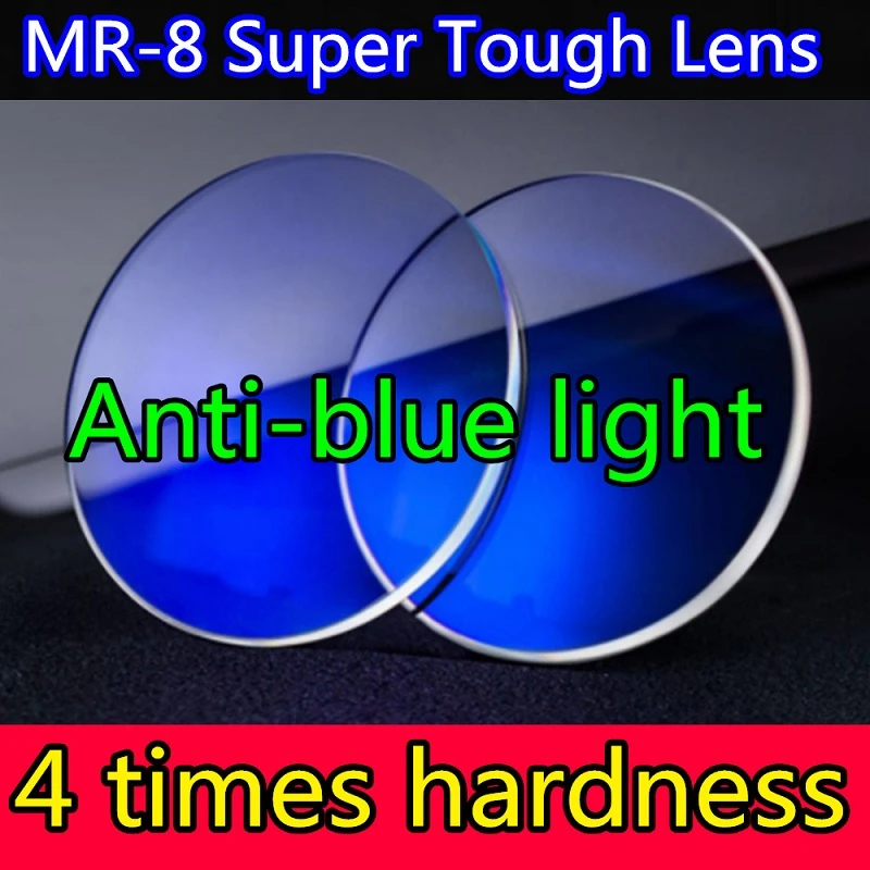 Super Tough MR 8 Series Anti Blue Light Lens 1.56 1.61 1.67 Optical ...