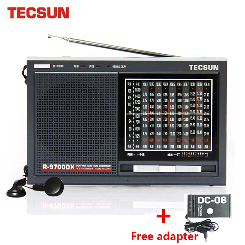 TECSUN R 9700DX FM Stereo MW SW 1 10 Band Receiver Built in Speaker ...