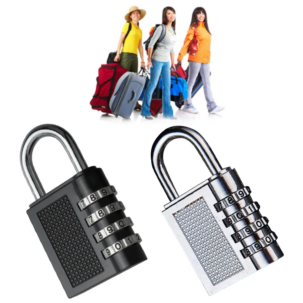 New 4-Digit Metal Password Combination Lock Suitcase Luggage Shed Gym ...