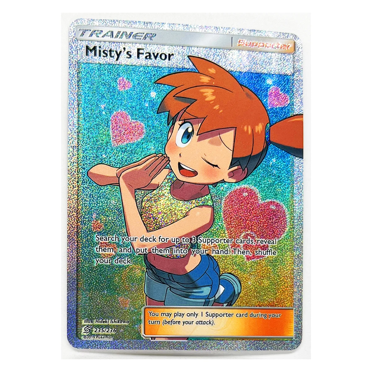 Misty Trainer Pokemon Card | Collection Anime Cards | Pokemon Trainer ...