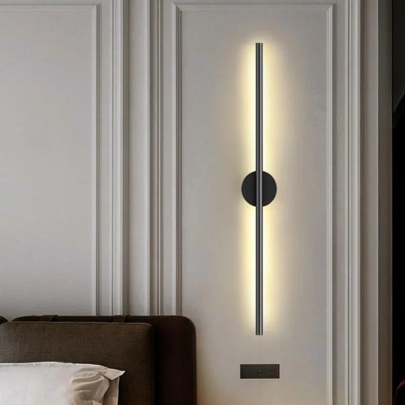 Modern Creative Simple Led Wall Lamp Nordic Minimalist Living Room Home ...