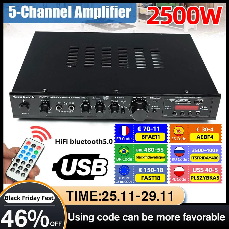 5 channel power amplifier - trafficlaneta