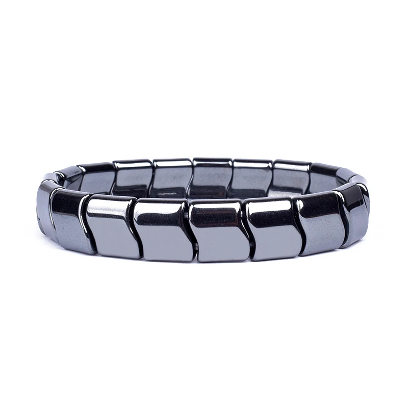 Fashion-Wave-Hematite-Energy-Bracelets-Men-Nature-High-Polish-Hematite ...