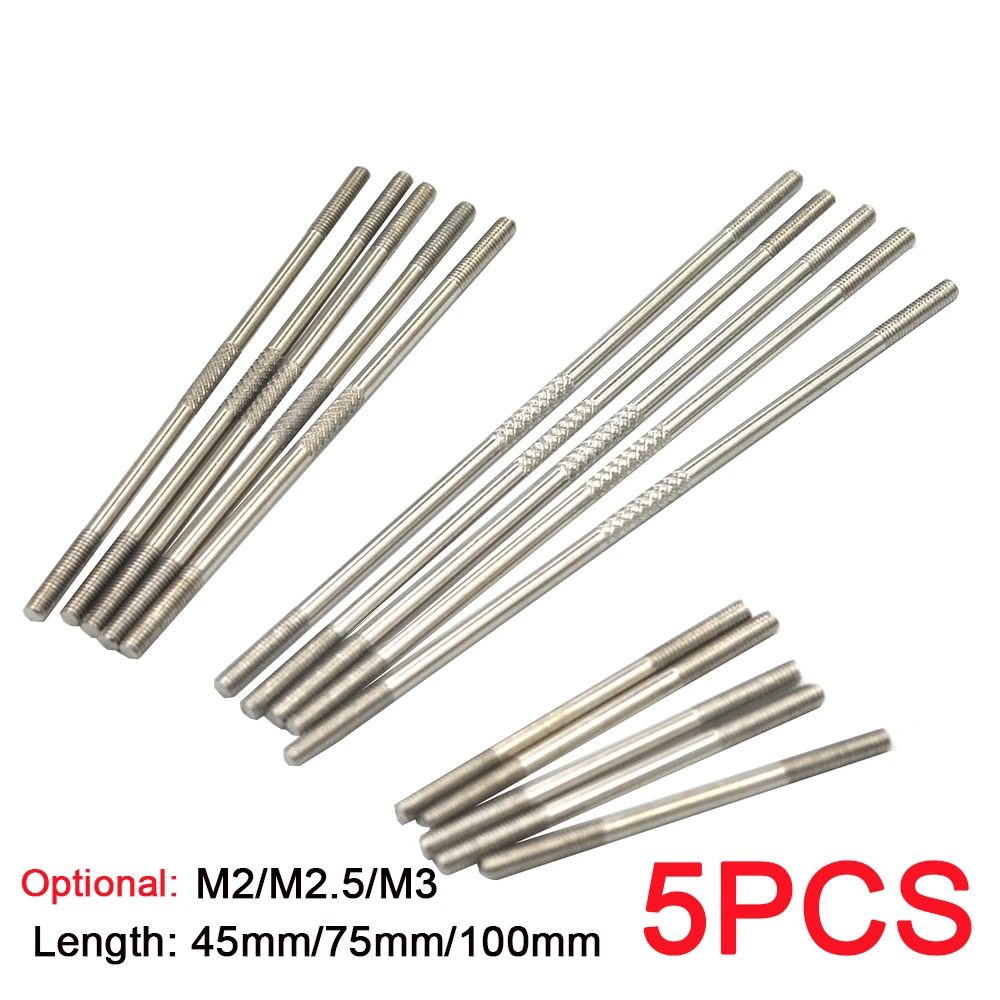 Push Rod XYWHPGV M3x55mm Pushrod Connector Stainless Steel Rod Linkage ...
