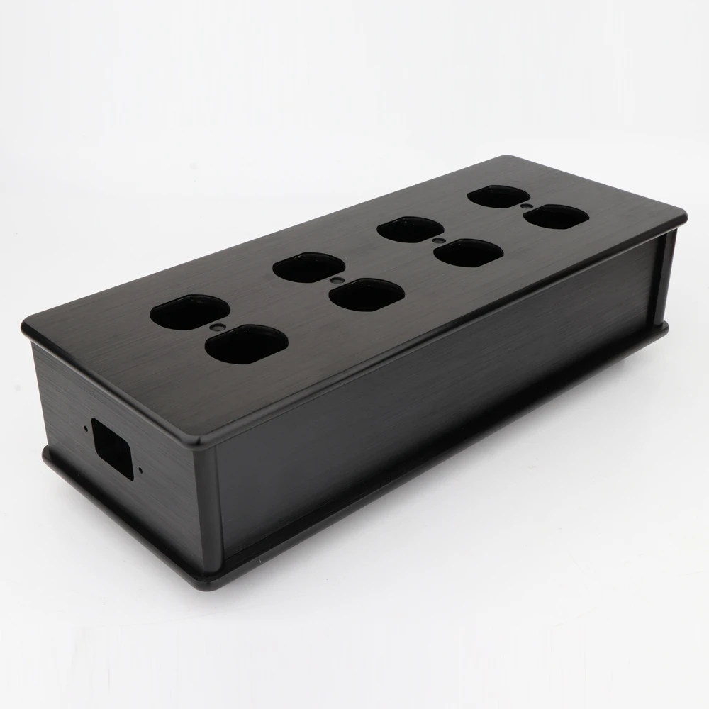 Us Ac Power Supply Distributor Aluminum Shell 8 Outlet Box Hifi Chassis ...