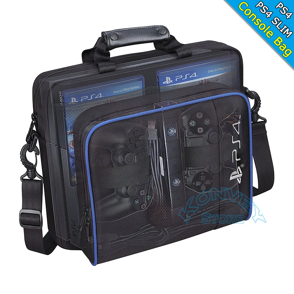 PS4/Slim Console Travel Carrying Big Capacity Case Protective Storage ...