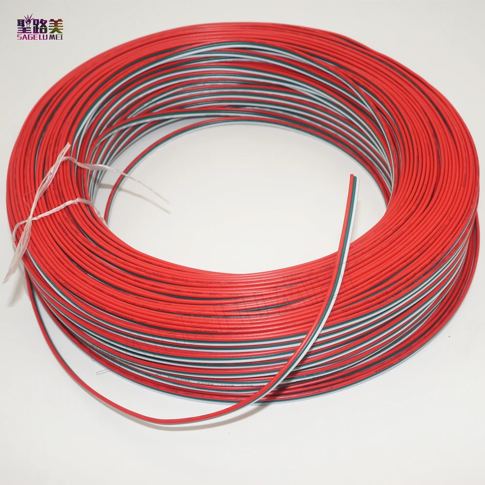 5m/10m/20m/50 meters 3pin extended cable 22 AWG led strip wire extend ...