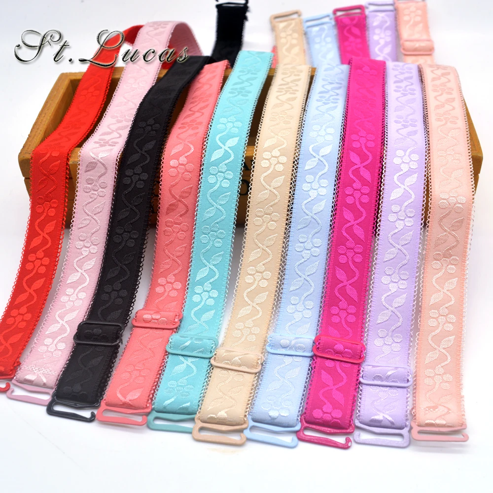 1-pair-18mm-width-Metal-Buckle-Bra-Straps-Women-s-colorful-Silicone-Bra ...