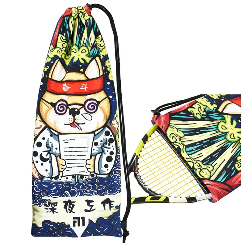 Fashion Chinese Zodiac Tennis Bag Tennis Badminton Racket Case Velvet ...