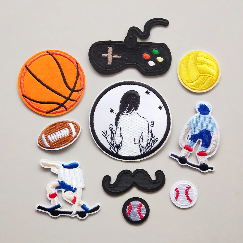 Gamepad-Embroidery-Patch-For-Boys-Iron-On-Patches-Embroidered-Clothes ...