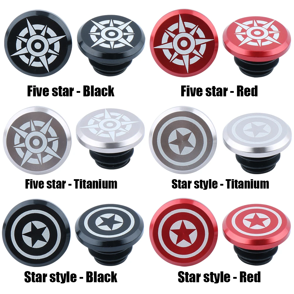 GUIDON,Black Astral--Embouts de guidon en alliage'aluminium, 2 pièces ...