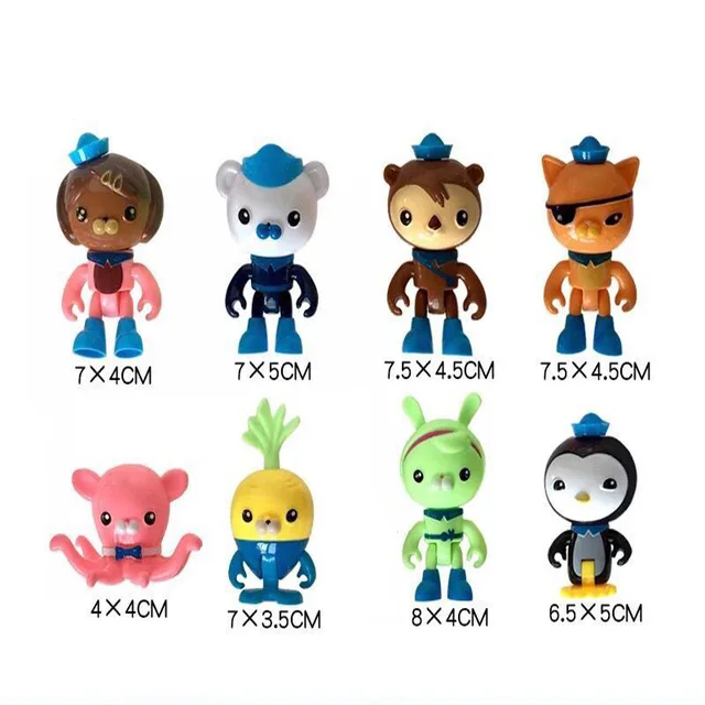 Octonauts Barnacles Dashi Kwazii Peso Tweak Shellington 8pcs Octonauts