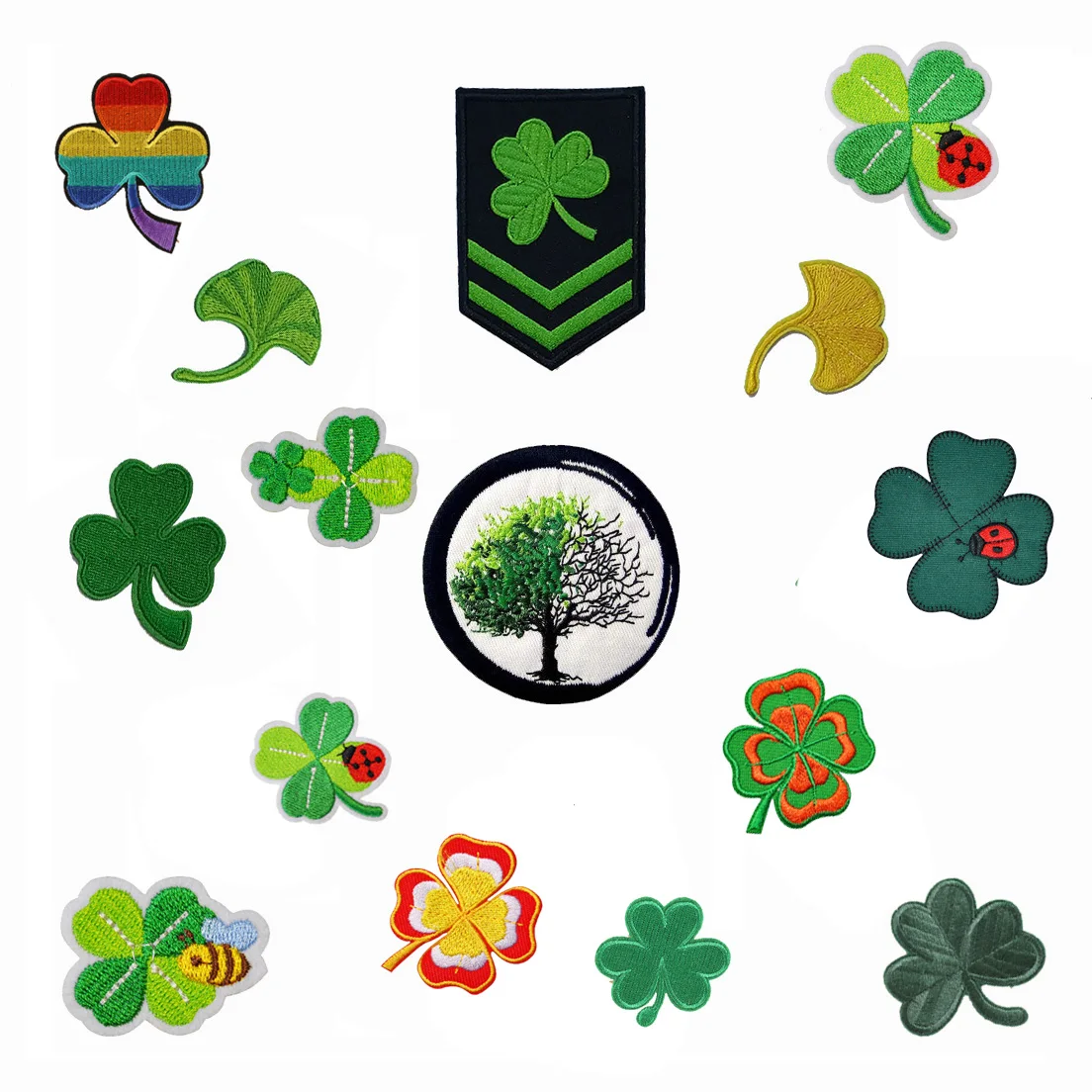 Saint Patrick Lucky Irish Shamrock Patches Sew On Applique Iron Patch ...