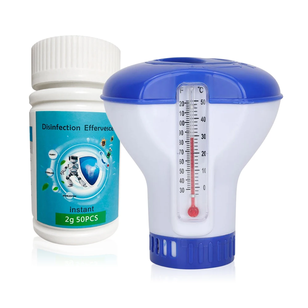 Cleaning Chlorine Tablets Cage Disonfectant Swimming Pool Test Paper ...