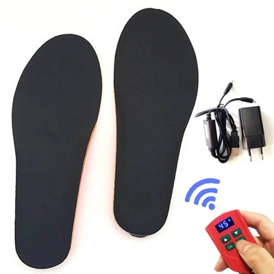 Unisex 2000mAh Electric Heating Insoles Foot Warmer with Wireless LCD ...