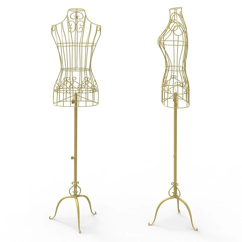 Clothes Hanger Wedding Dress Full Body Frame Iron Art Mannequin ...