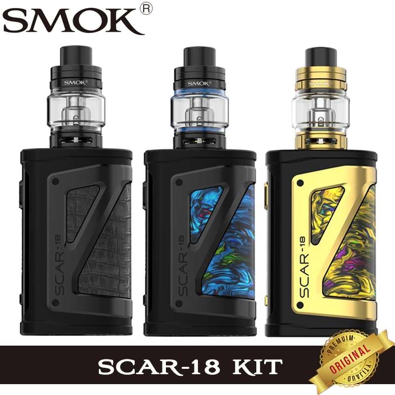 Original SMOK SCAR 18 Kit 230W SCAR 18 Box MOD Vape with 6.5ml TFV9 ...