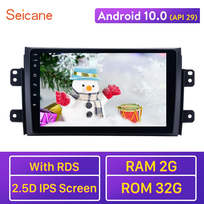 Seicane rádio automotivo com tela ips de 9 polegadas, android 10.0, 2 ...