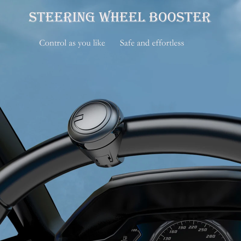 360 Degree Turning Steering Wheel Booster Spinner Knob Rotation Metal ...
