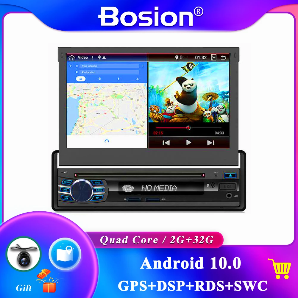 Car Radios Stereo Audio Radio Android 10 Bluetooth 1din 7" Hd ...