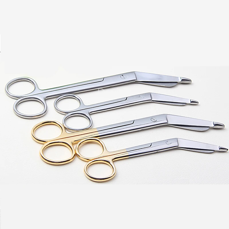 Stainless-steel-gold-handle-gauze-scissors-bandage-scissors-accessories ...