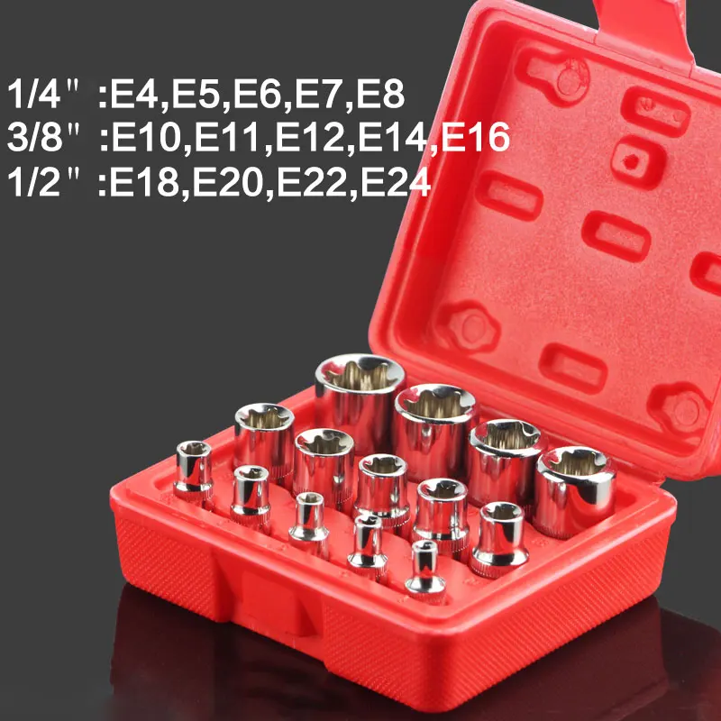 Cle a cliquet,Douille Torx Star 1-2 " Type E E10 E11 E12 E14 E16 E18 E20 E22 E24, outils manuels ...