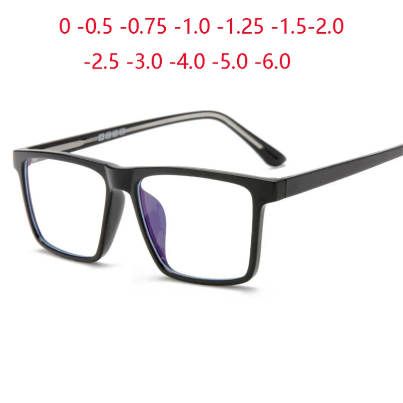 Tr90 Overized Square Myopia Eyeglasses Anti Blue Rays Big Frame tr90-overized-square-myopia-eyeglasses-anti-blue-rays-big-frame