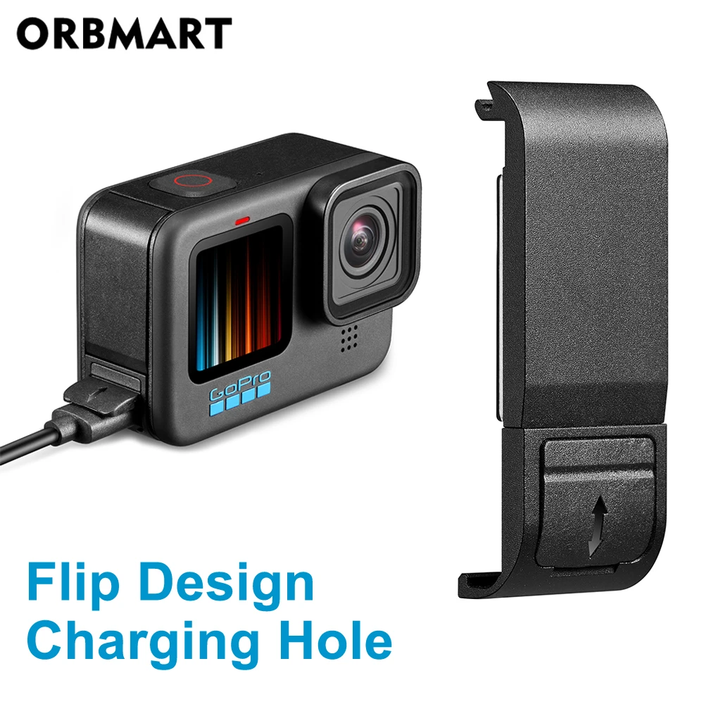 Battery Door Lid Charging Case Port | Gopro Hero 9 Battery Side Cover ...