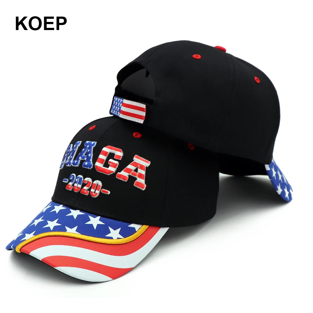 Donald Trump 2020 Cap USA Flag MAGA Baseball Caps Make America Great ...