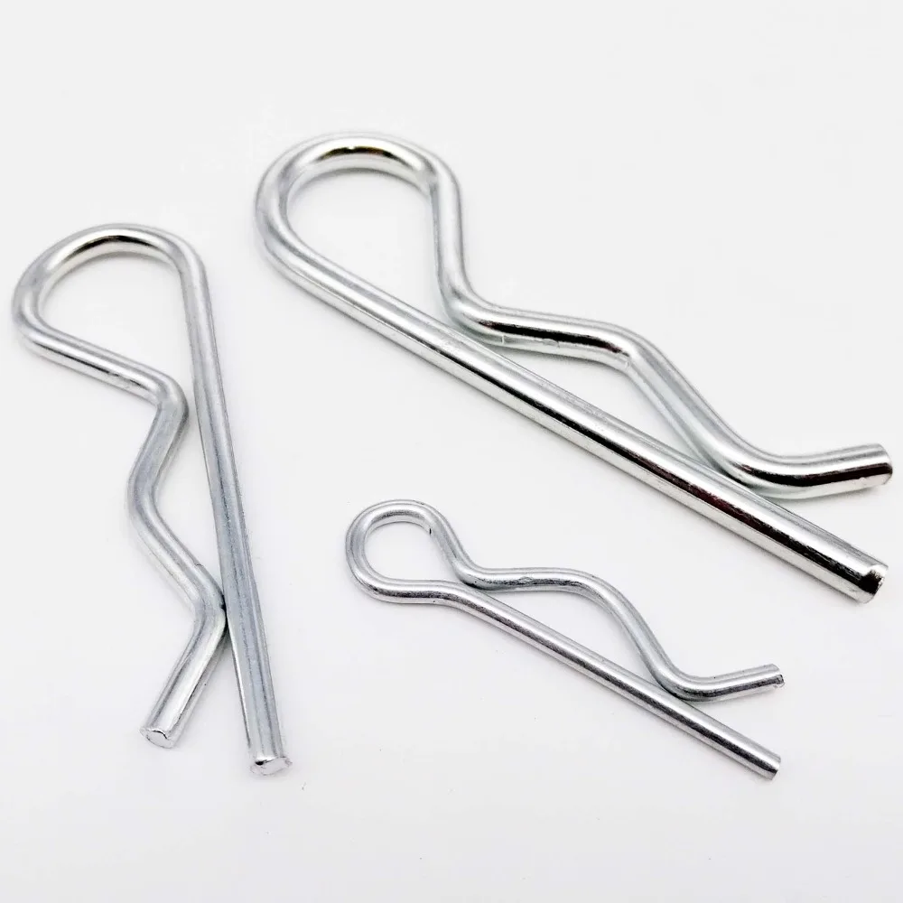 10/20pcs M1 to M4 Steel R Type Spring Cotter Pin Wave Shape Split Clip ...