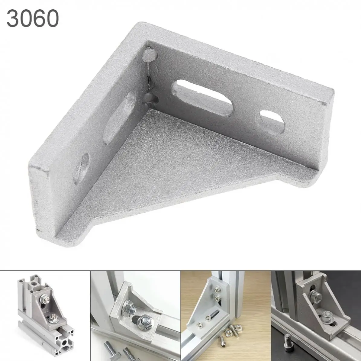 Angle Bracket 3060 Aluminum Corner 30x60 L Shape Right Angle Support ...