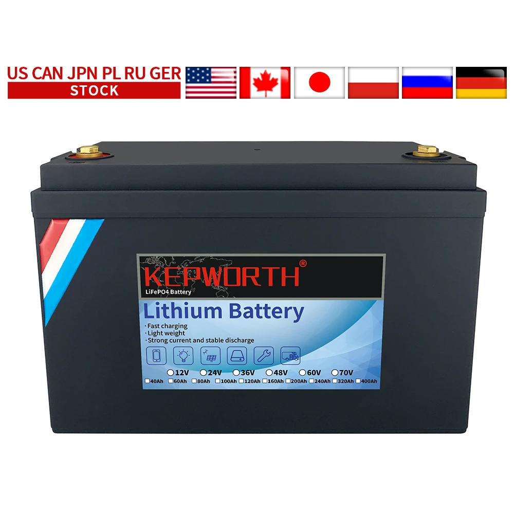 KEPWORTH Neue 12V 100Ah LiFePO4 Lithium Eisen Phosphat Batterie 1200Wh Lithium Eisen Für RV ...